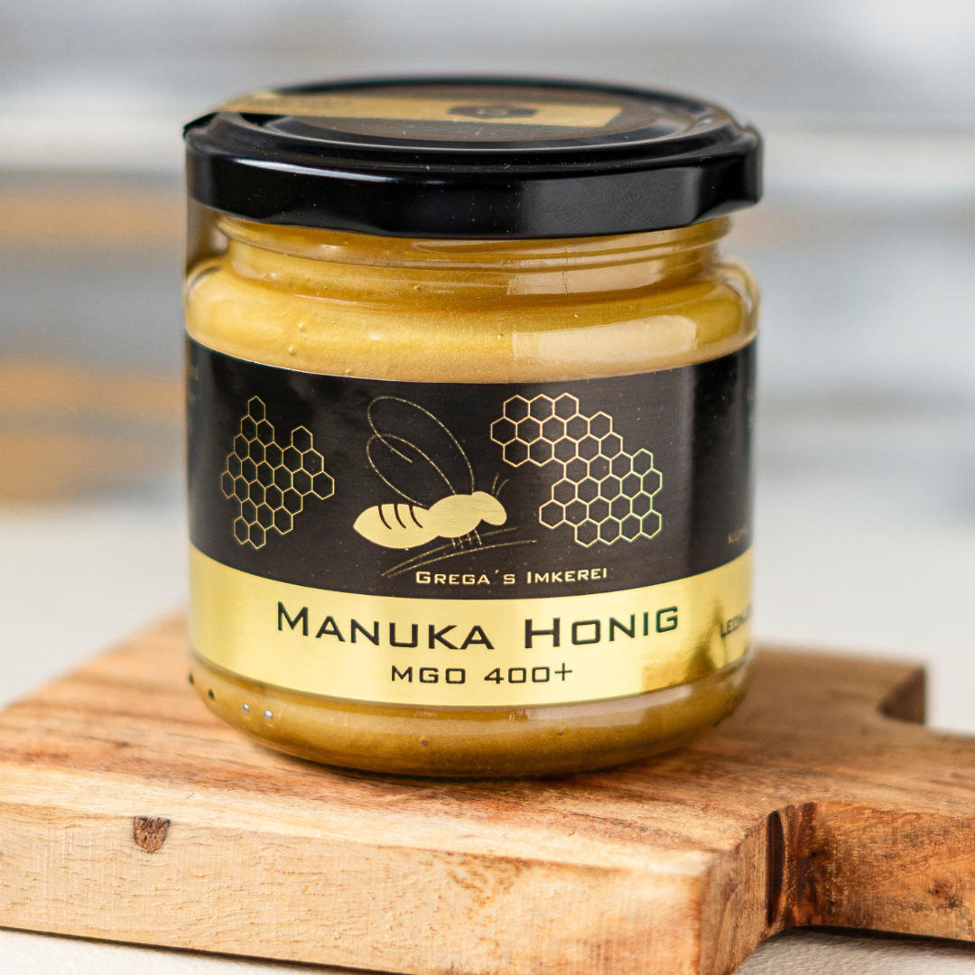 Manuka Honig MGO 400+ hohe Wirkstärke, original zertifiziert – Grega´s ...