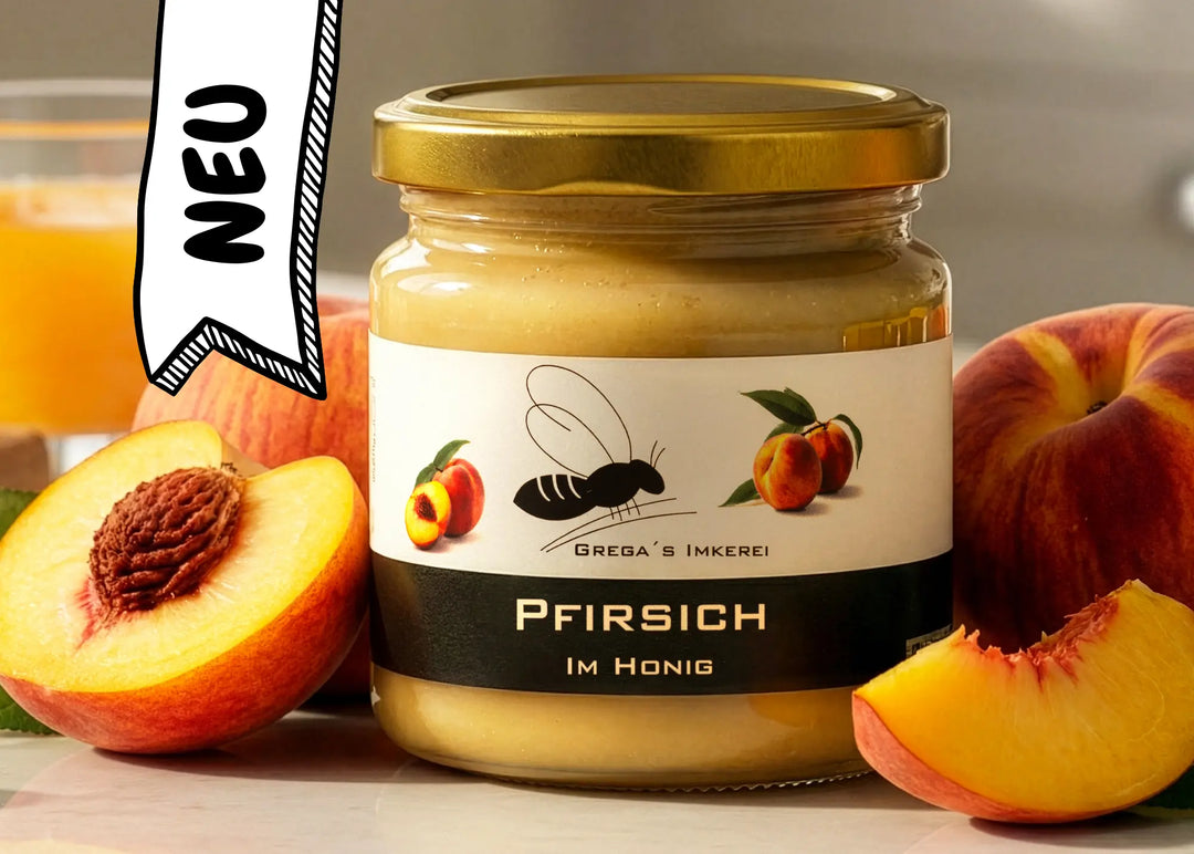 Pfirsich im Honig 250g | Exotischer Fruchtaufstrich mit 97,5 % Honig ...